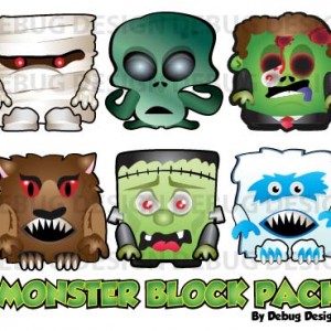 Monster Block Pack - Graphic Buffet - Game Graphics For developers