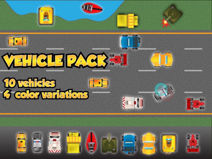 Vector game graphics and game art for Indie game designers and developers