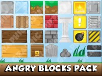 Angry Blocks Graphics Pack - Graphic Buffet - Game Graphics and Assets