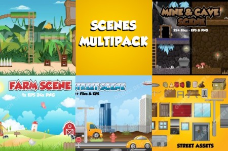 Vector game graphics and game art for Indie game designers and developers