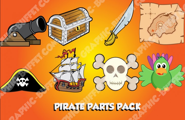 Pirate Parts Graphic Pack | Graphic Buffet