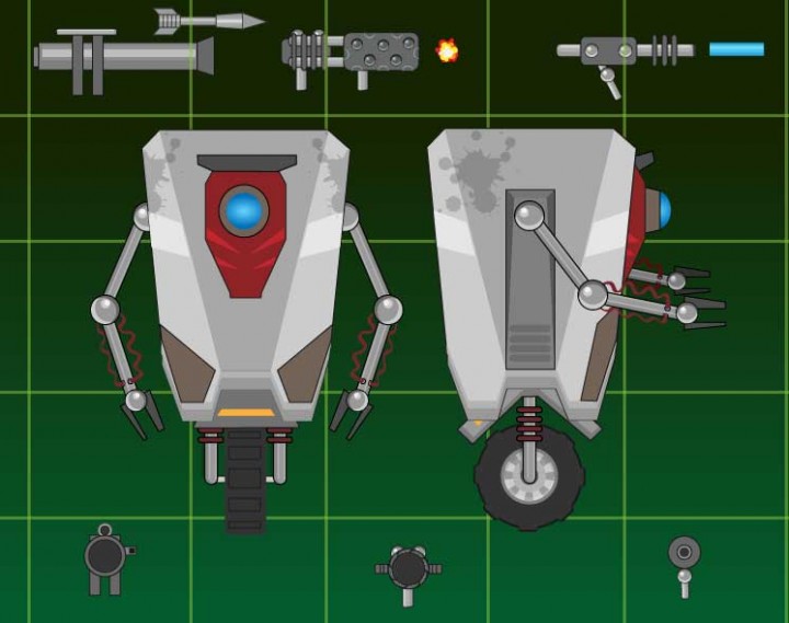 Roller Robot | Animated Robot Game Asset For Game Development